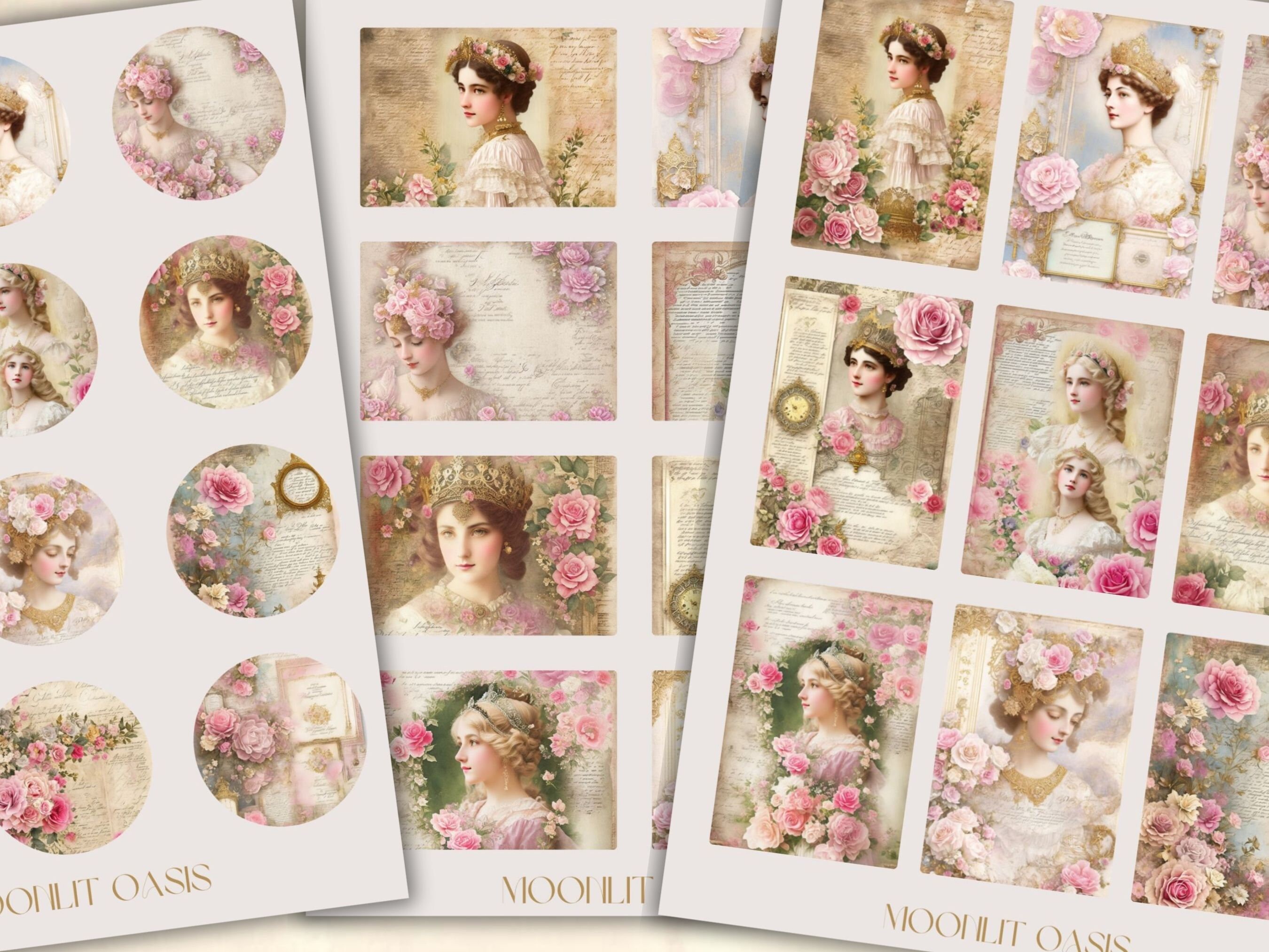 Vectorian Vintage Junk Journal Kit: Printable Collage Sheets, Victorian ...