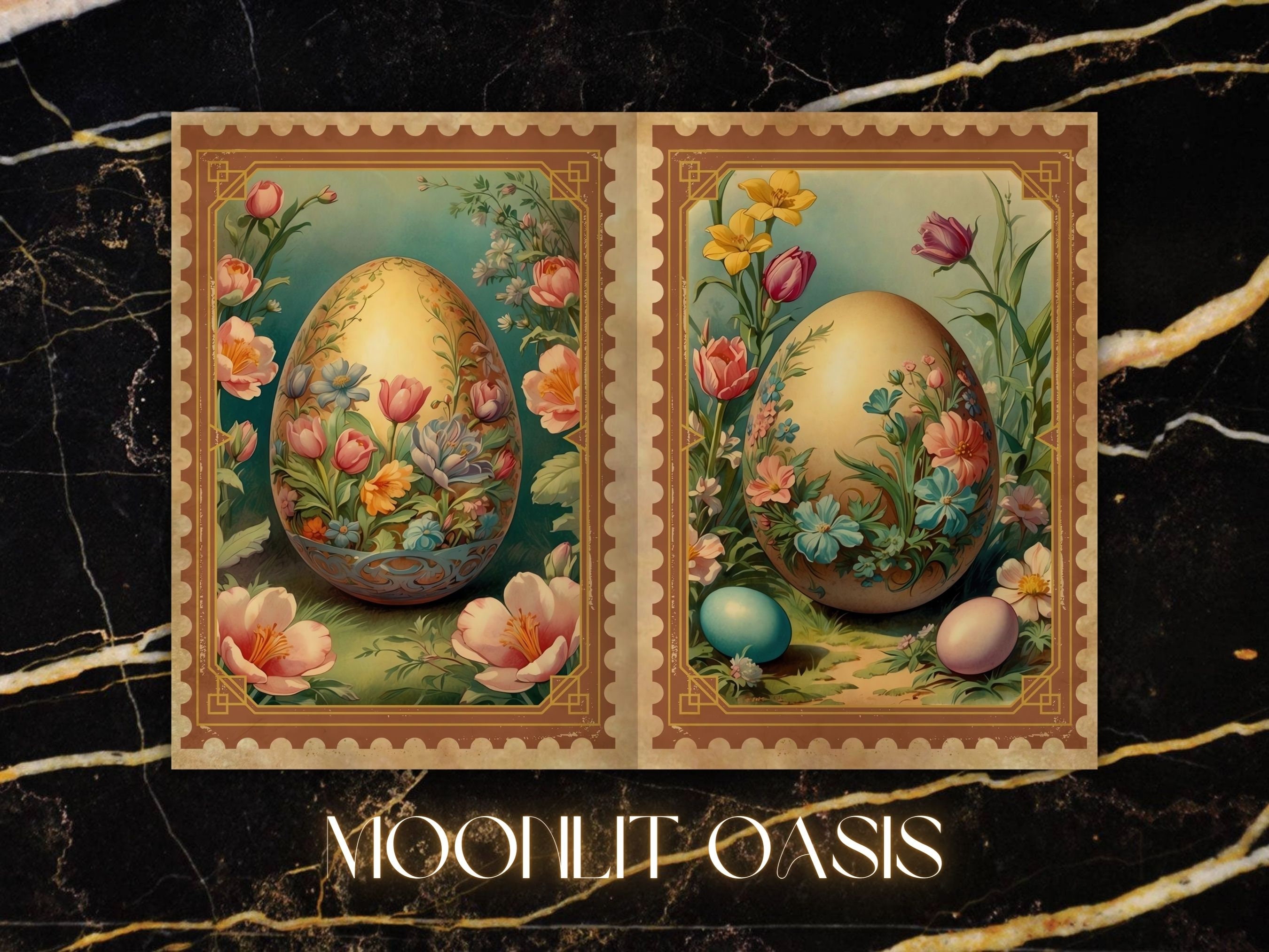 Easter Junk Journal Pages, Eggs Junk Journal, Rabbit, Journal Pages ...