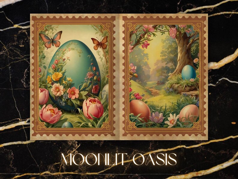 Easter Junk Journal Pages, Eggs Junk Journal, Rabbit, Journal Pages ...