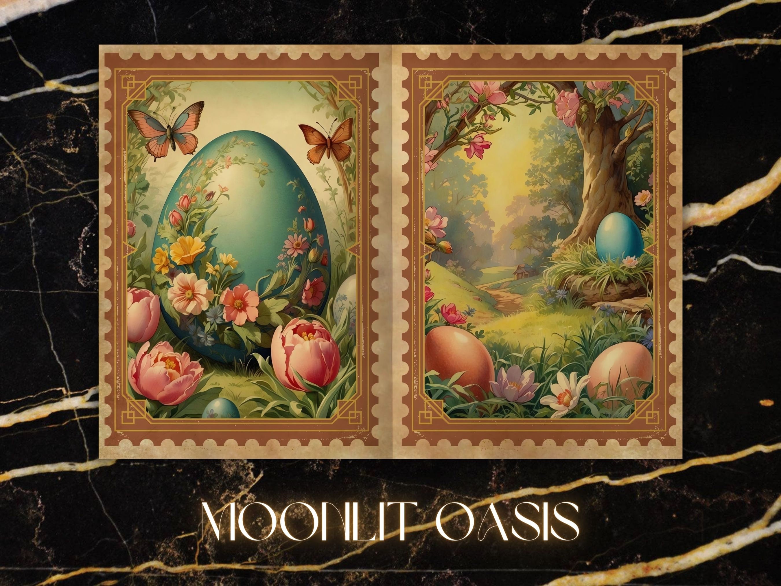 Easter Junk Journal Pages, Eggs Junk Journal, Rabbit, Journal Pages ...