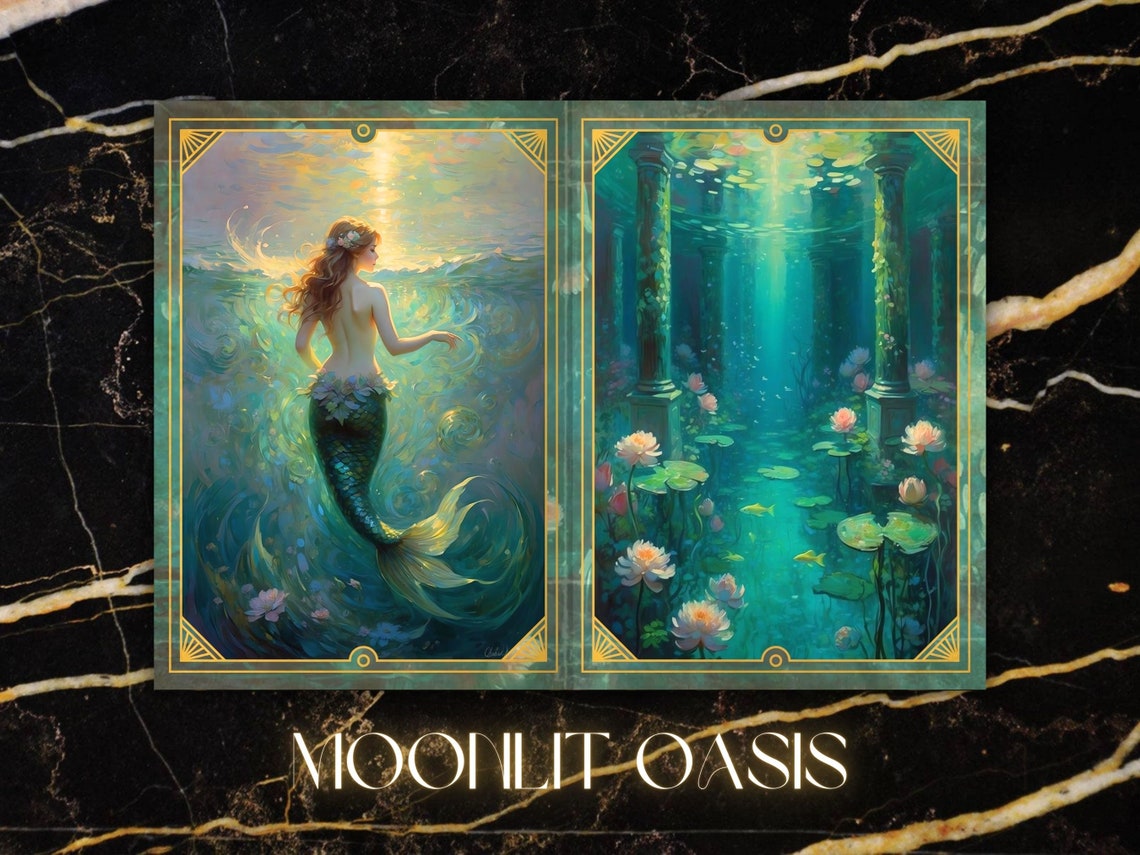 Mermaid Junk Journal Underwater, Marine,sea World Nautical Printable ...