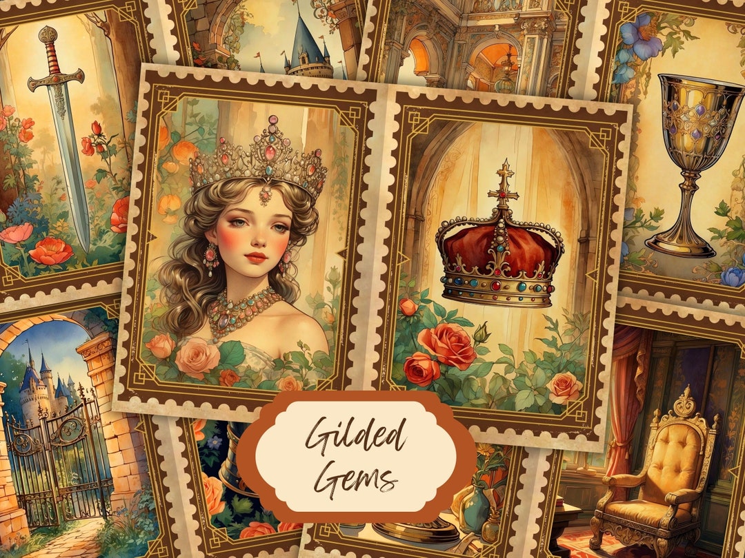 Princess Junk Journal Kit, Digital Download, Printable Pages, Ephemera ...