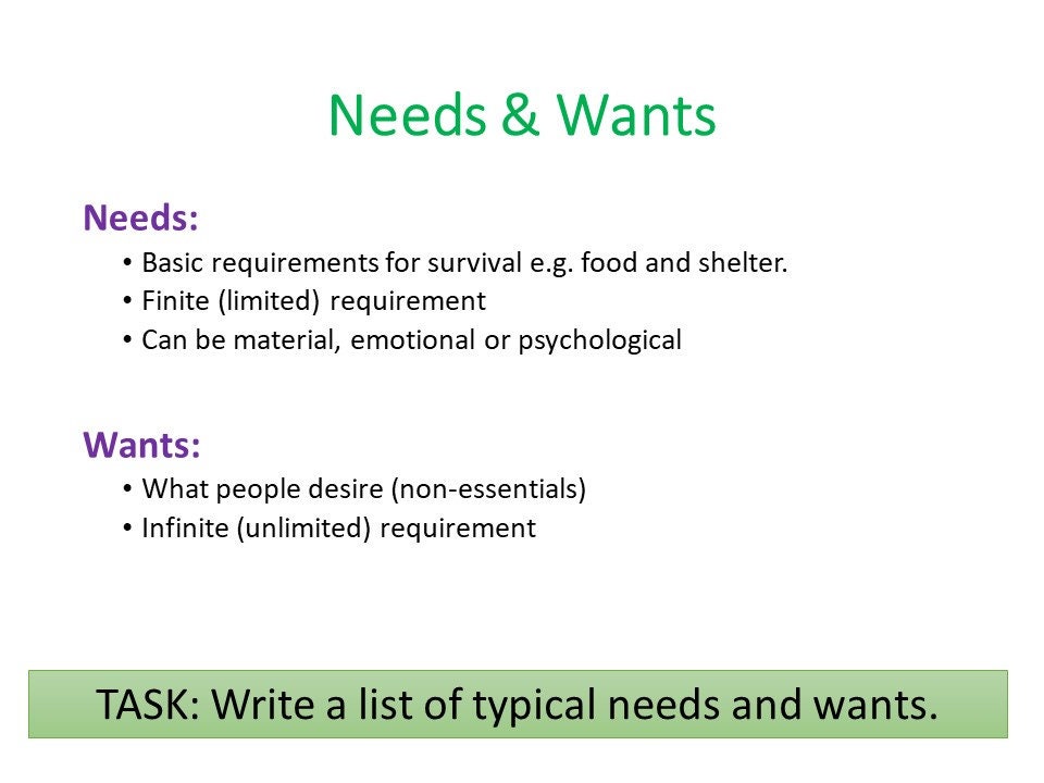 Introduction to Economics - Lesson / Teacher Resource - PPT (perfect ...