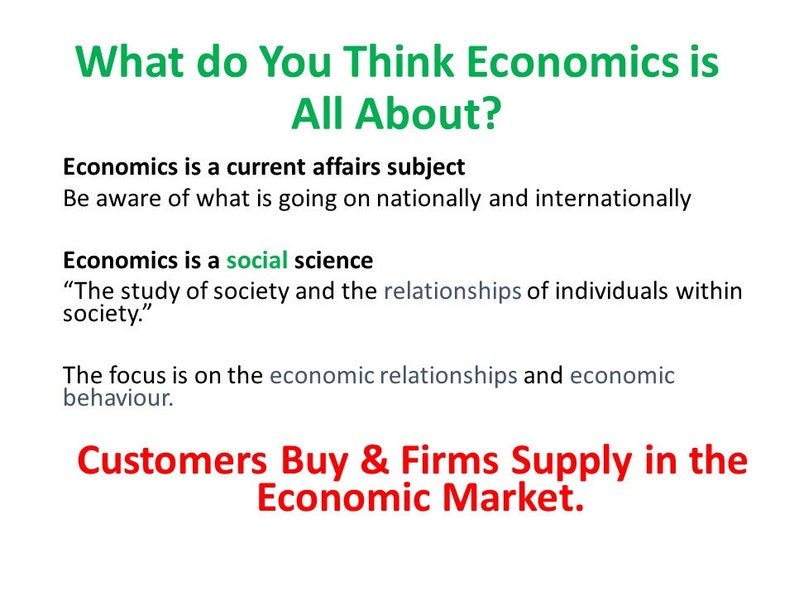 Introduction to Economics - Lesson / Teacher Resource - PPT (perfect ...