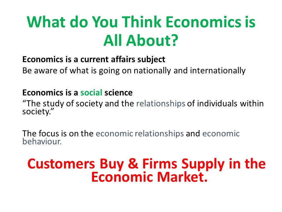 Introduction to Economics - Lesson / Teacher Resource - PPT (perfect ...