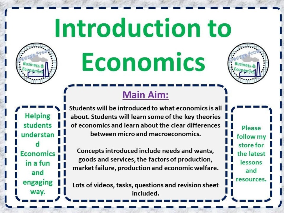 Introduction to Economics - Lesson / Teacher Resource - PPT (perfect ...