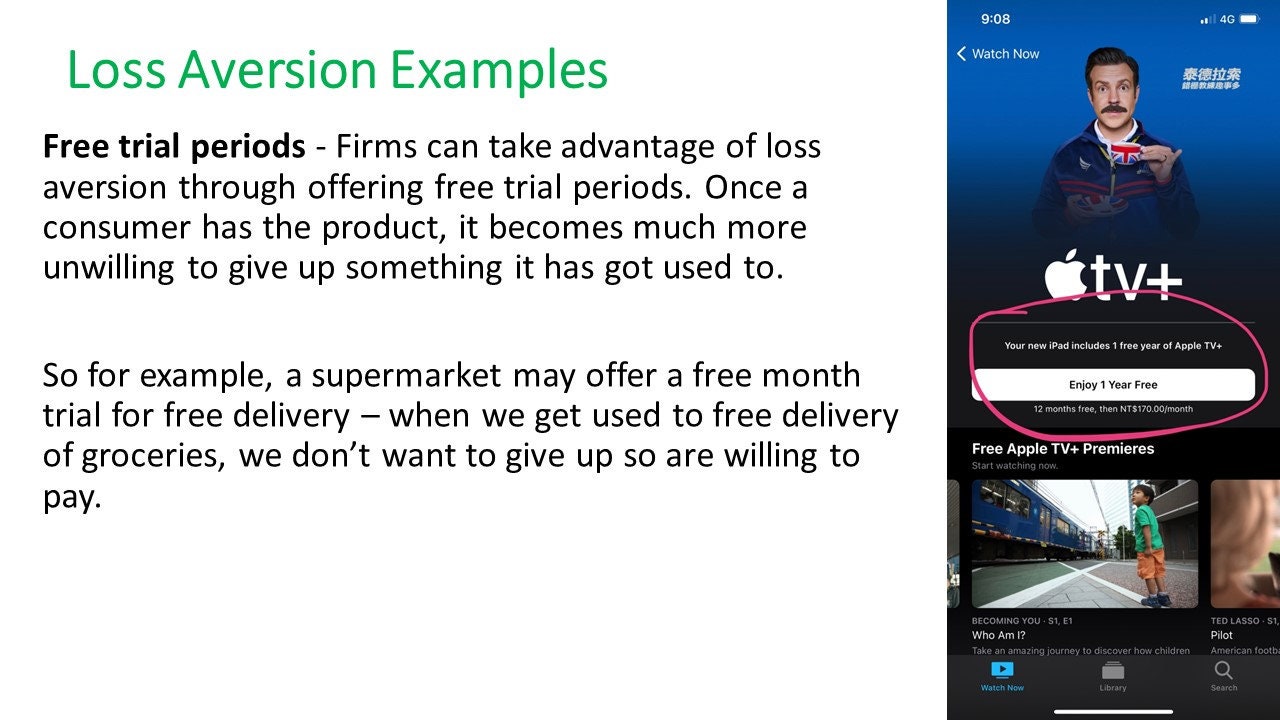 Loss Aversion and Anchoring Behavioural Economics PPT perfect for GCSE ...