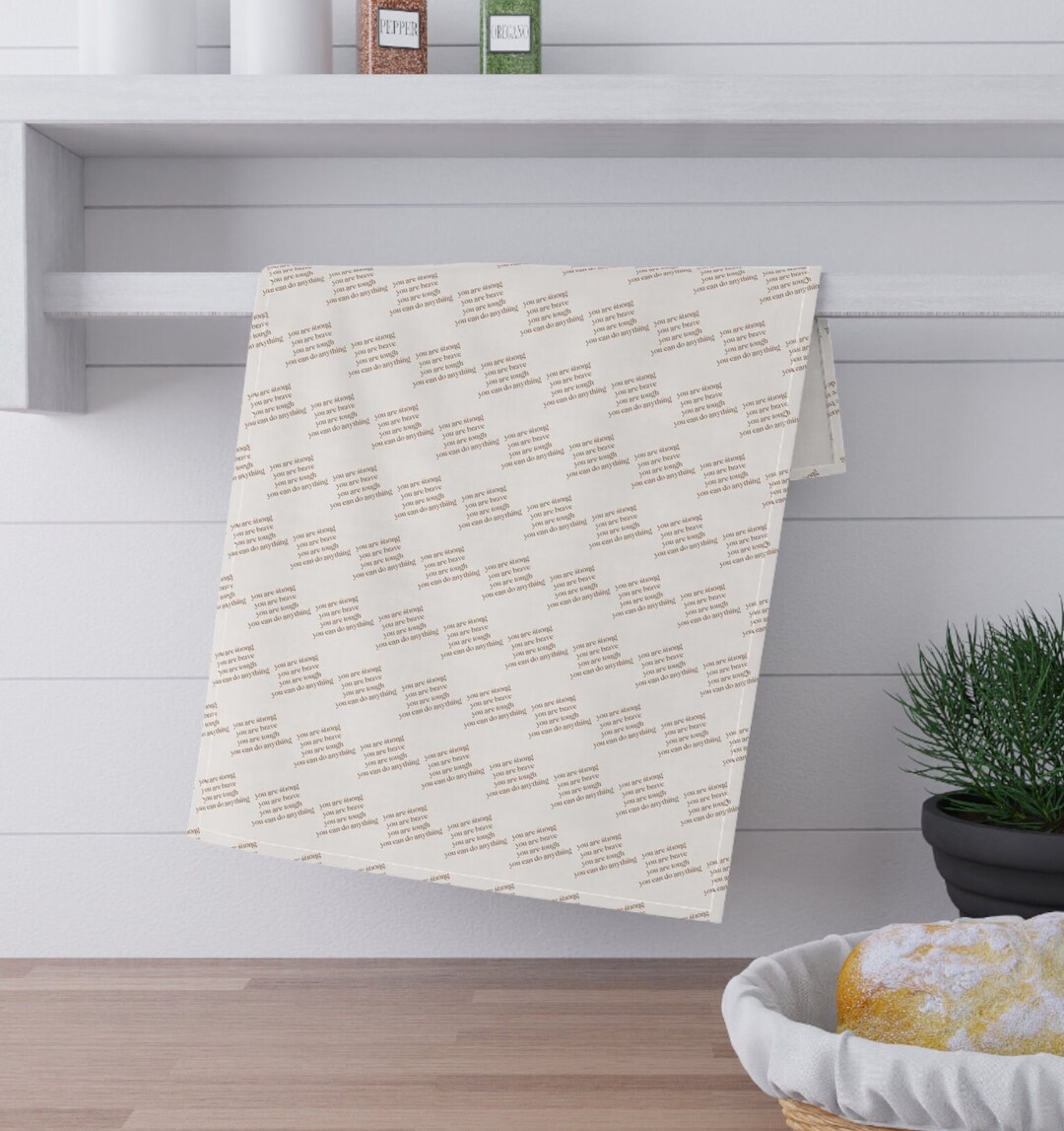 You Are...affirmations Checkered Board Kitchen Towel - Etsy