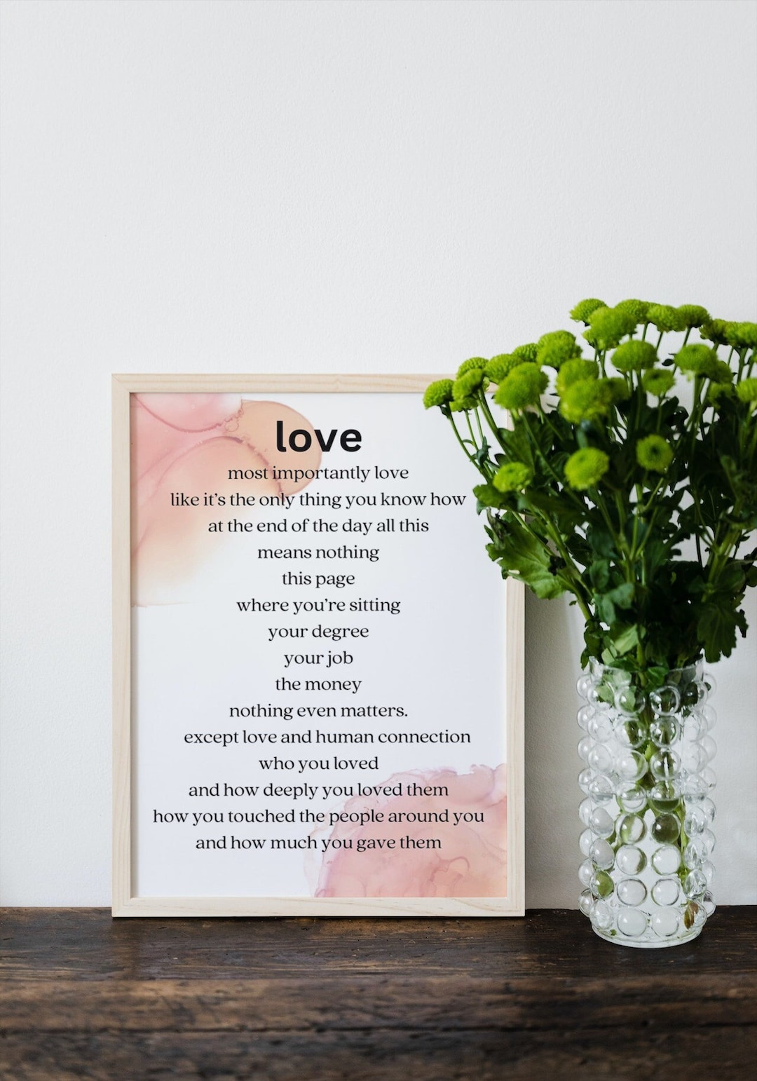 Love, Poem, Digital Art, Digital Download, Home Decor, - Etsy