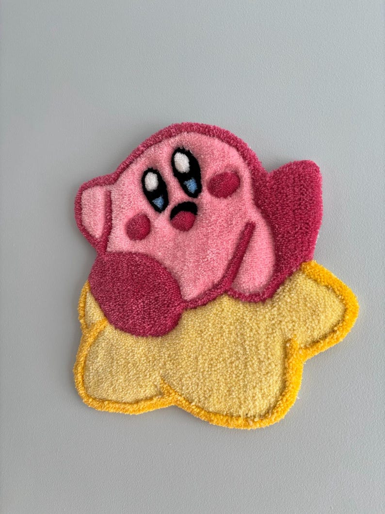 Tufted Star Kirby Rug Wall Hanging - Etsy