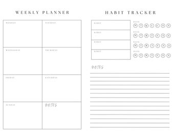 Weekly Planner - Etsy