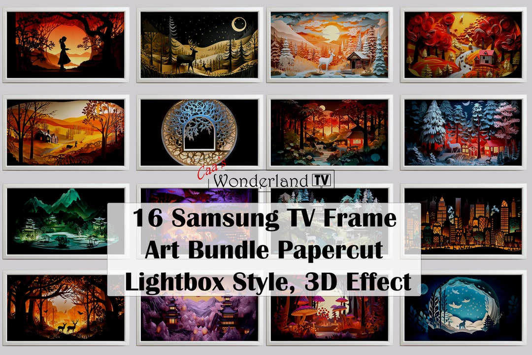 Samsung the Frame TV Art, Papercut Lightbox Style, 3D Effect Instant ...