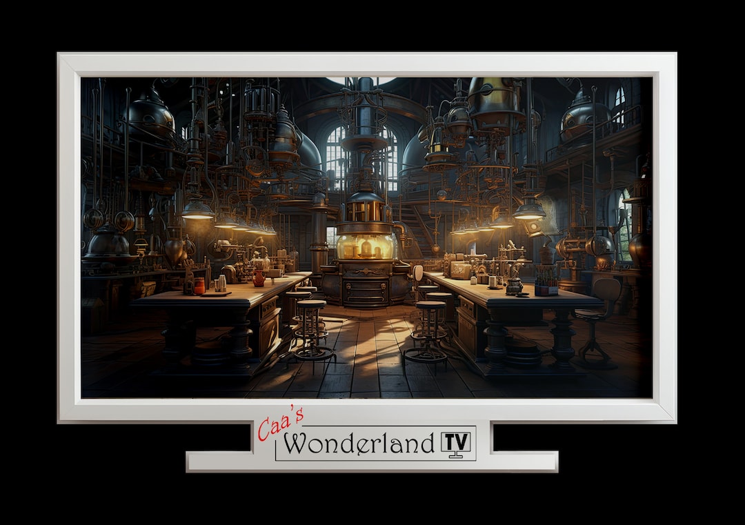 Evil Scientist Lab Halloween TV Frame, Samsung the Frame Instant ...