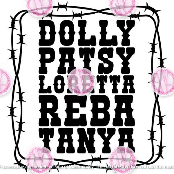 Dolly Patsy Loretta Svg - Etsy