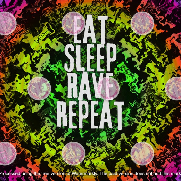 Eat Sleep Rave - Etsy