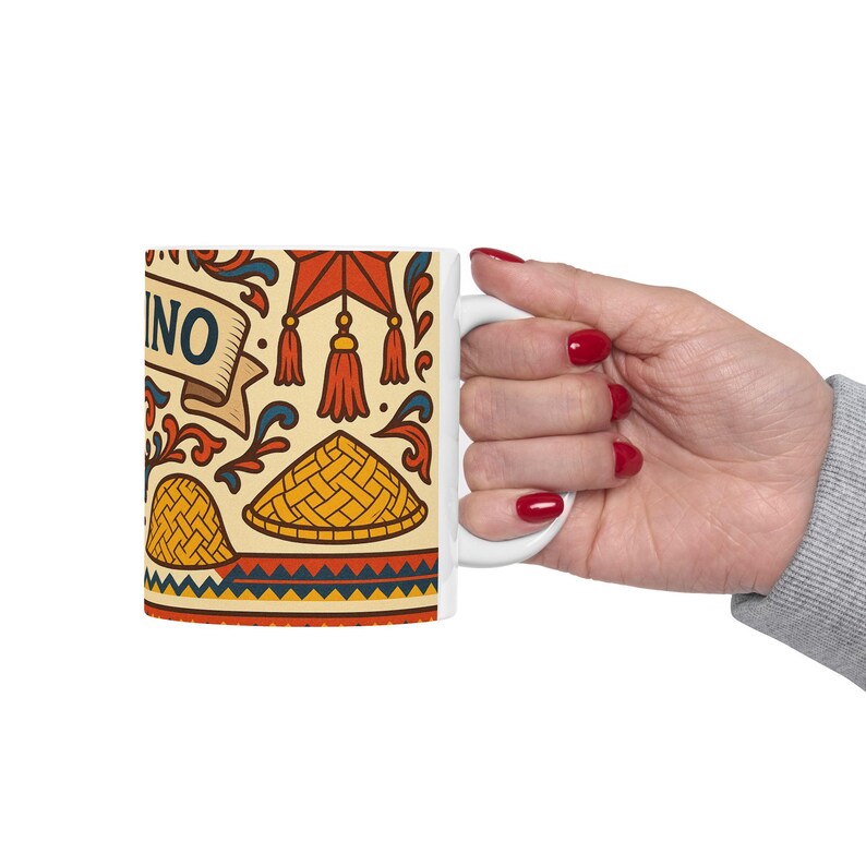 Filipino Style Ceramic Mug With Jeepney, Philippines Souvenir Coffee ...