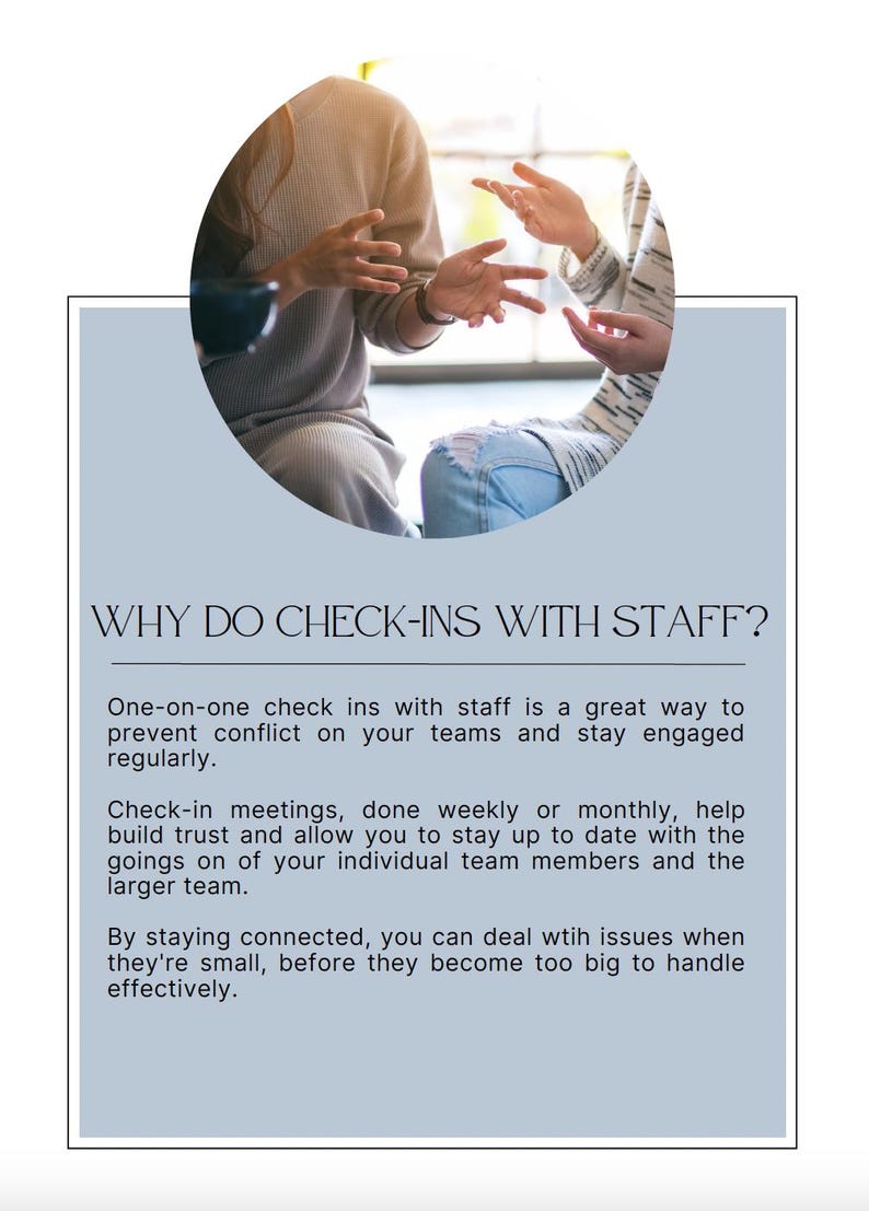 One-on-one Check-in Guide - Etsy