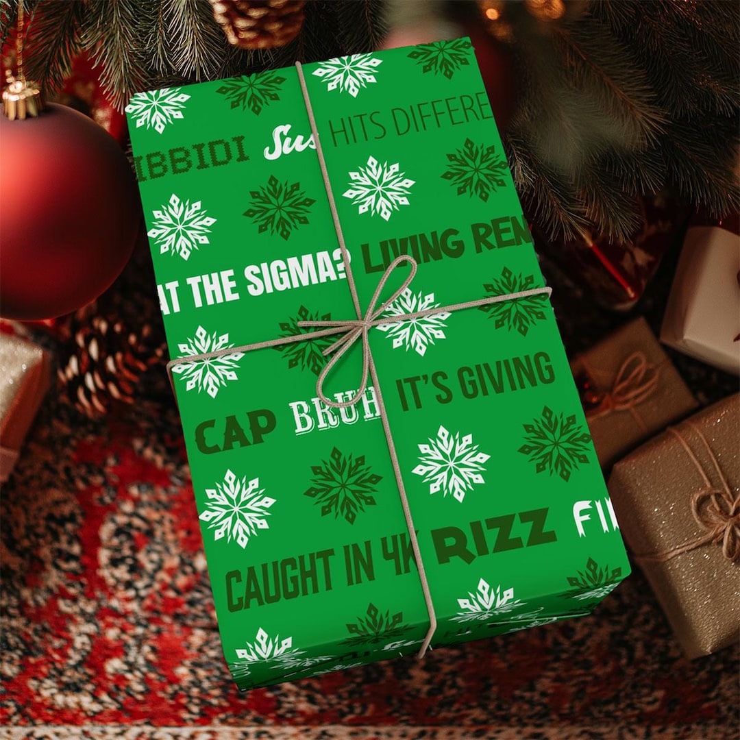 Funny Wrapping Paper | Teen Wrapping Paper | Funny Christmas Gift Paper ...