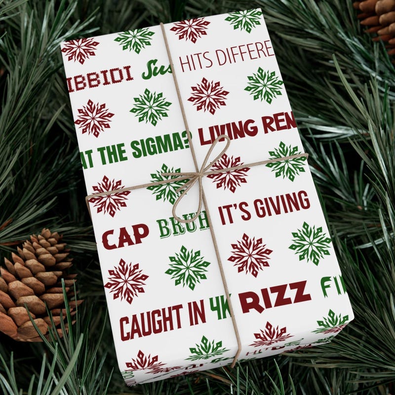 Funny Christmas Wrapping Paper - Etsy