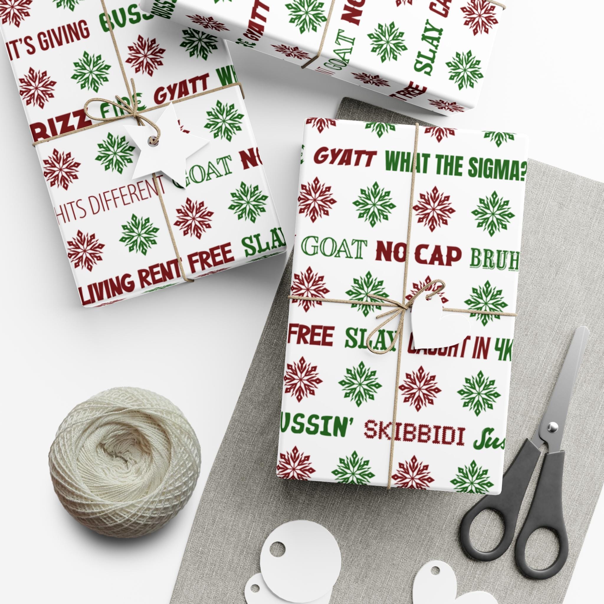 Funny Christmas Wrapping Paper Teen Wrapping Paper Funny Christmas Gift ...