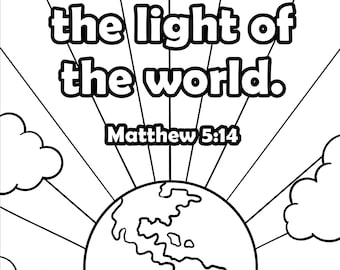 Days of Creation Coloring Page - Etsy UK