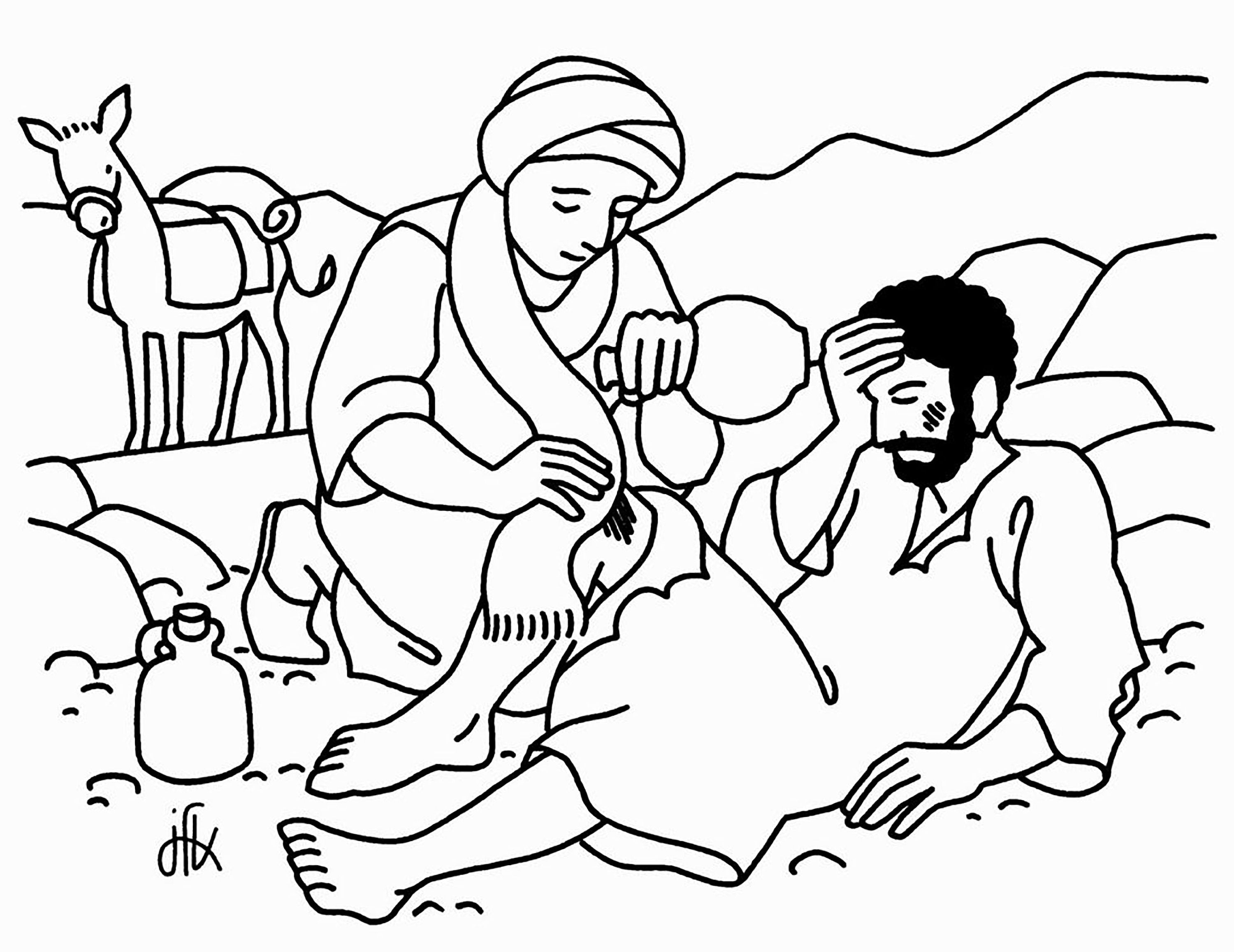 Good Samaritan Coloring Page Etsy good-samaritan-coloring-page-etsy