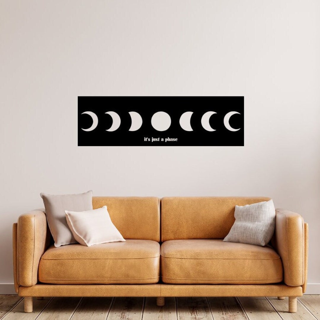 Moon Phase Wall Decor Moon Phase Wall Hanging Moon Phase Metal Wall Art ...