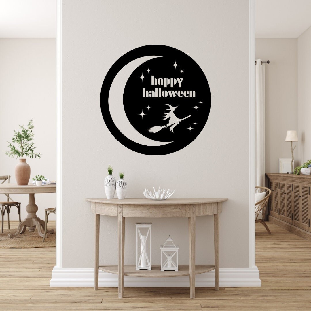 Halloween Metal Wall Decor Halloween Metal Sign Halloween Home Decor ...