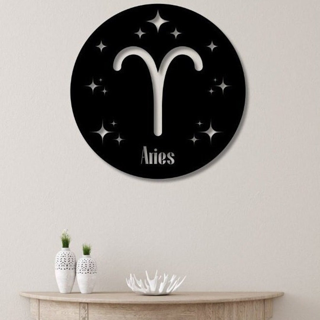 Aries Wall Art Aries Gift Aries Metal Wall Art Aries Art Aries - Etsy