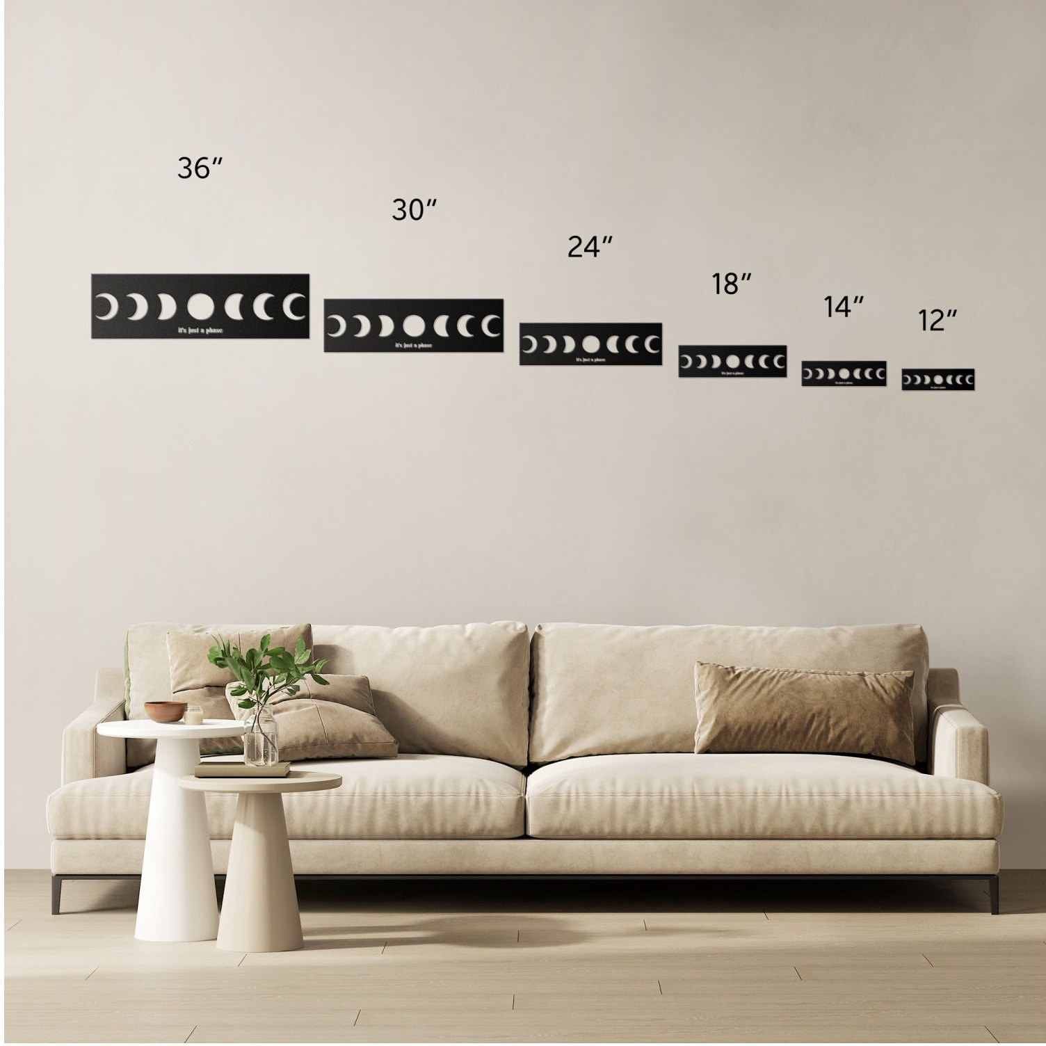 Moon Phase Wall Decor Moon Phase Wall Hanging Moon Phase Metal Wall Art ...
