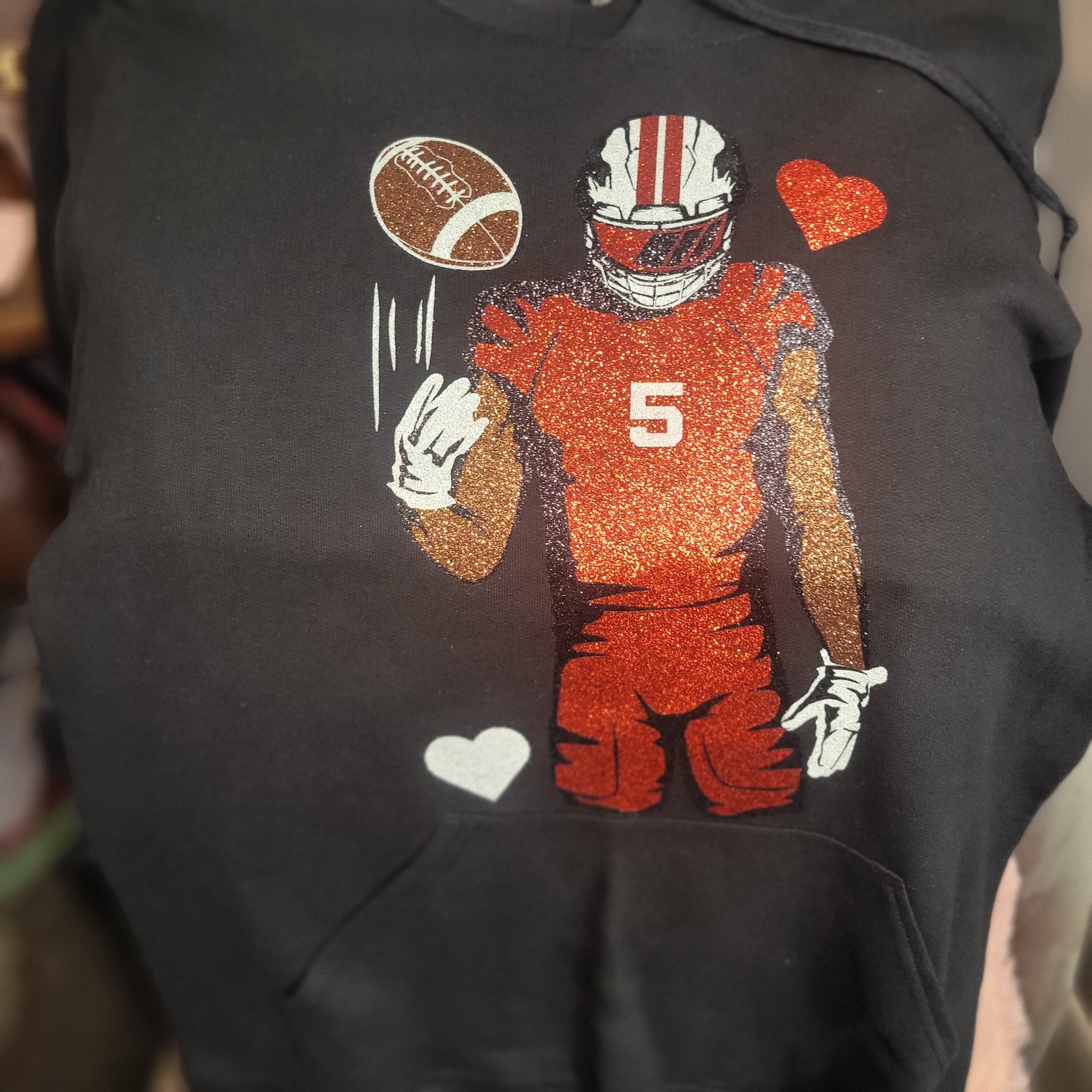 Custom Football Hoodie - Etsy
