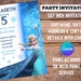 Frozen Elsa Kids Birthday Printable Editable Customisable Digital ...