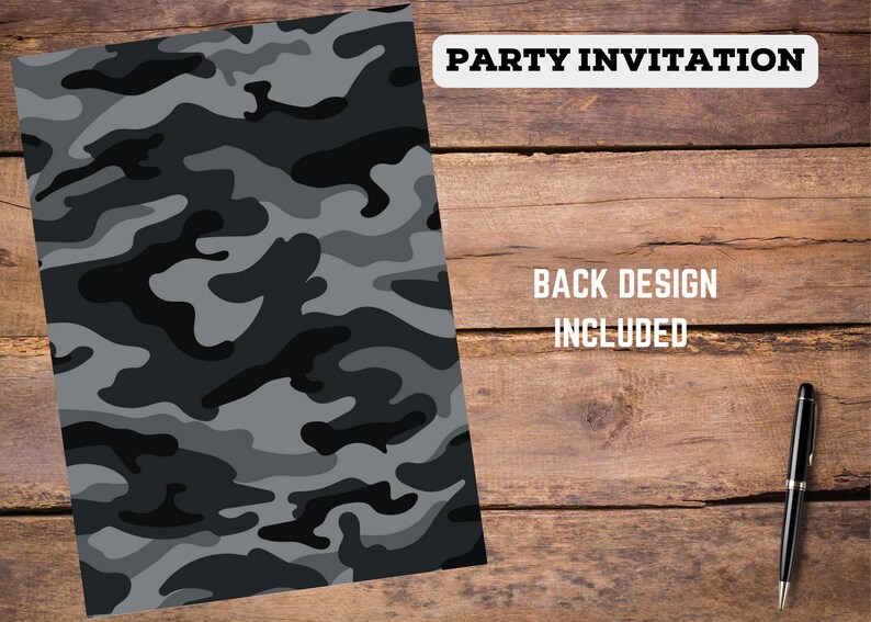 Call of Duty Kids Birthday Printable Editable Customisable Digital ...