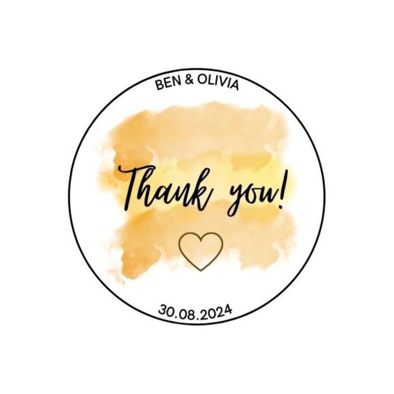 Editable-thank You Sticker, Thank You Label, Thank You PRINTABLE ...