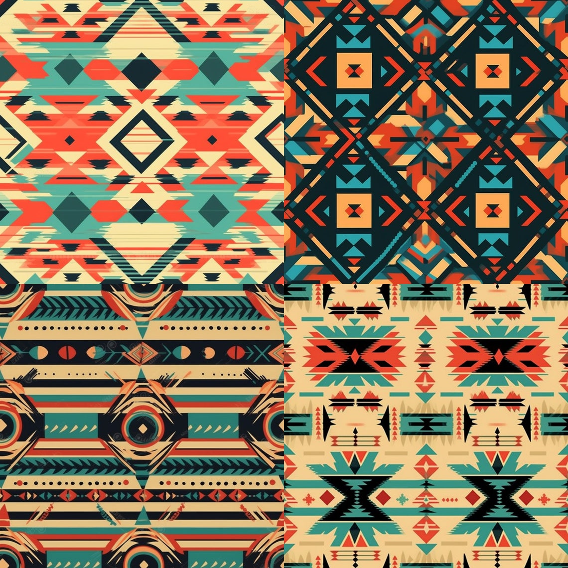 Digital Patterns: Tribal-inspired Designs - Etsy