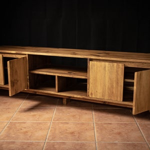 Tv Unit, Media Console, Wooden Tv Unit, Tv Console, Wooden Media Stand ...