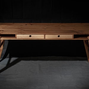 Wooden Nordic Style Desk Two Drawers - Etsy UK