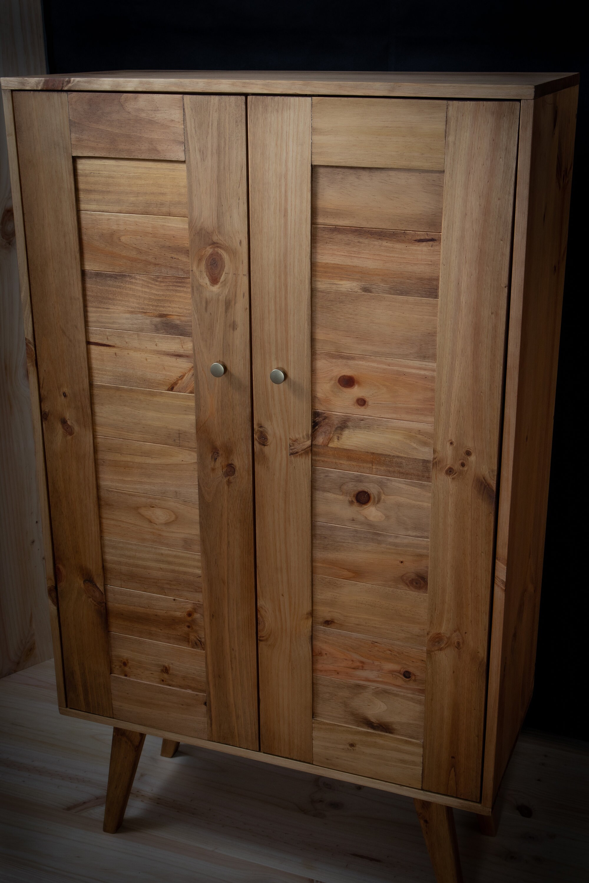 Handcrafted Pine Wood Bar Cabinet - Etsy