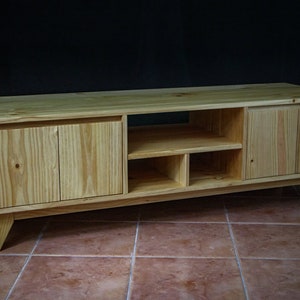 Tv Unit, Media Console, Wooden Tv Unit, Tv Console, Wooden Media Stand ...