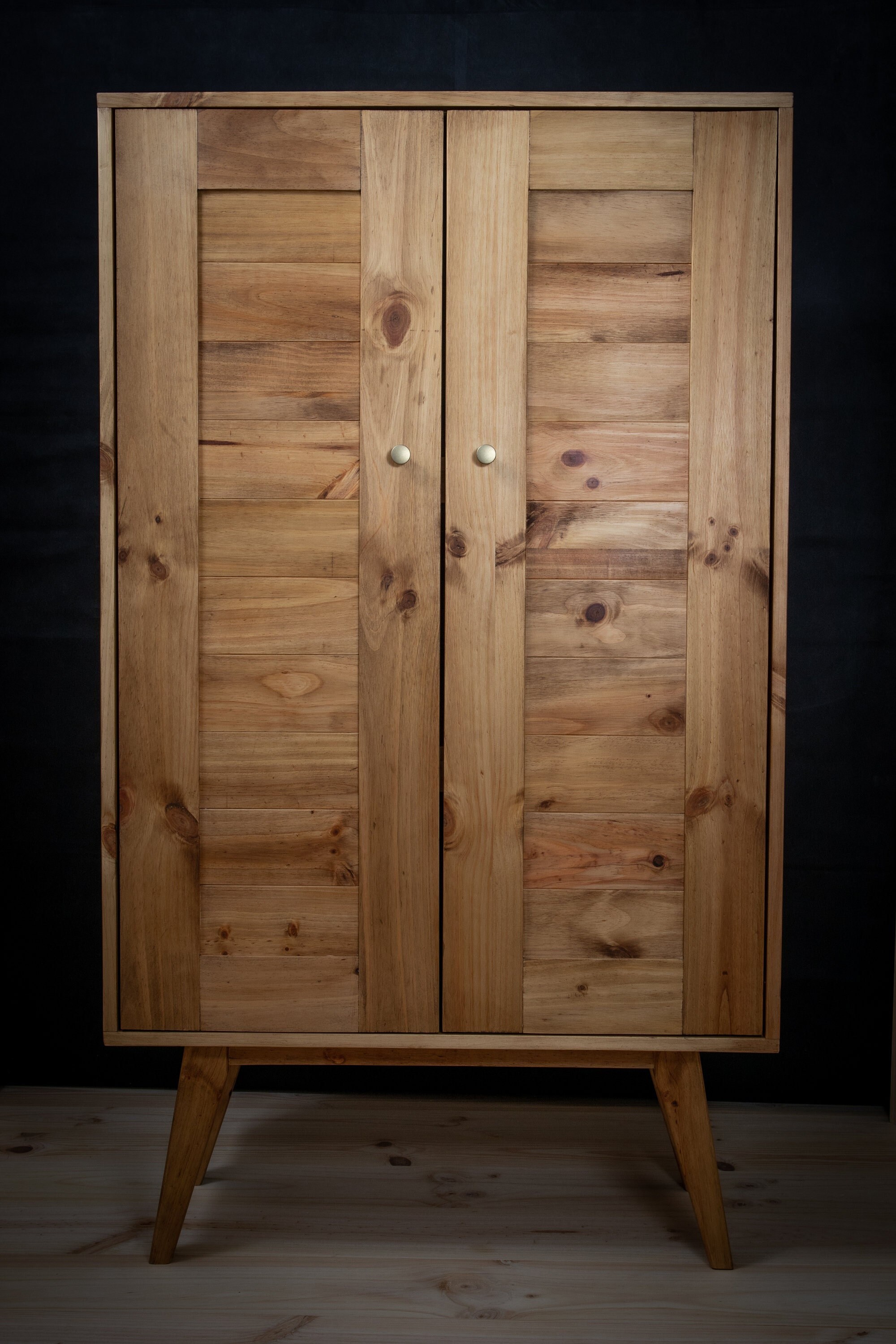 Handcrafted Pine Wood Bar Cabinet - Etsy