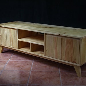 Tv Unit, Media Console, Wooden Tv Unit, Tv Console, Wooden Media Stand ...