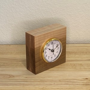 Curly Wood Clock - Handcrafted Curly Maple Wood Clock - Unique Rustic ...