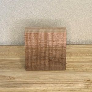 Curly Wood Clock - Handcrafted Curly Maple Wood Clock - Unique Rustic ...