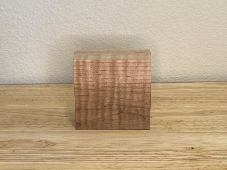 Curly Wood Clock - Handcrafted Curly Maple Wood Clock - Unique Rustic ...