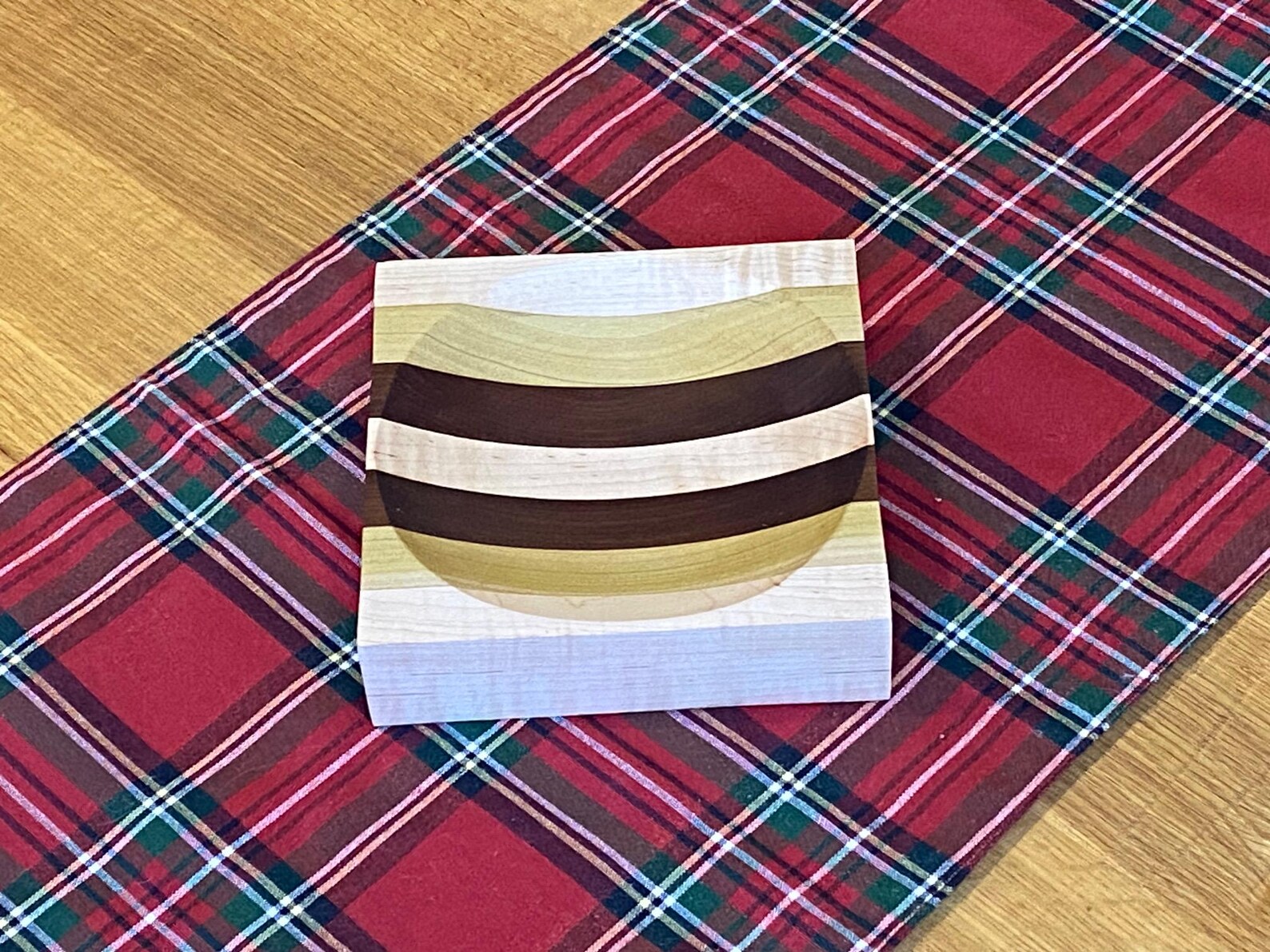 Handcrafted Wooden Bowl – Square Decorative Hardwood Bowl in Unique ...