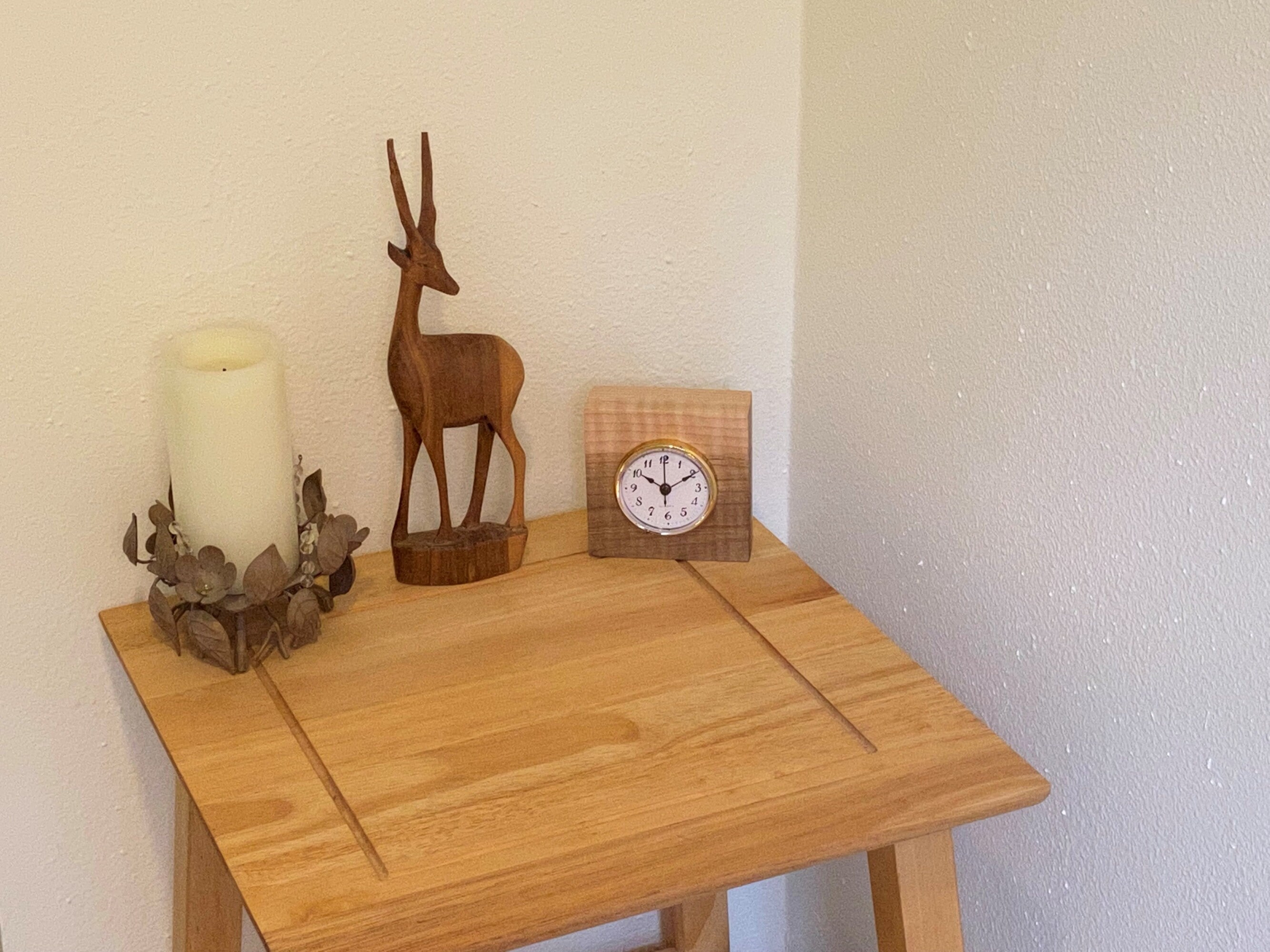 Curly Wood Clock - Handcrafted Curly Maple Wood Clock - Unique Rustic ...