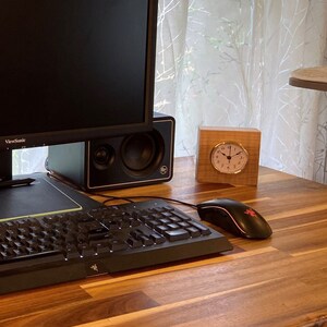 Curly Wood Clock - Handcrafted Curly Maple Wood Clock - Unique Rustic ...