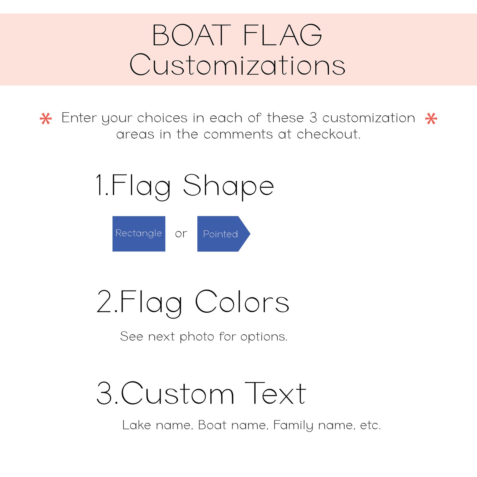 Custom Boat Flag FLAG ONLY - Etsy