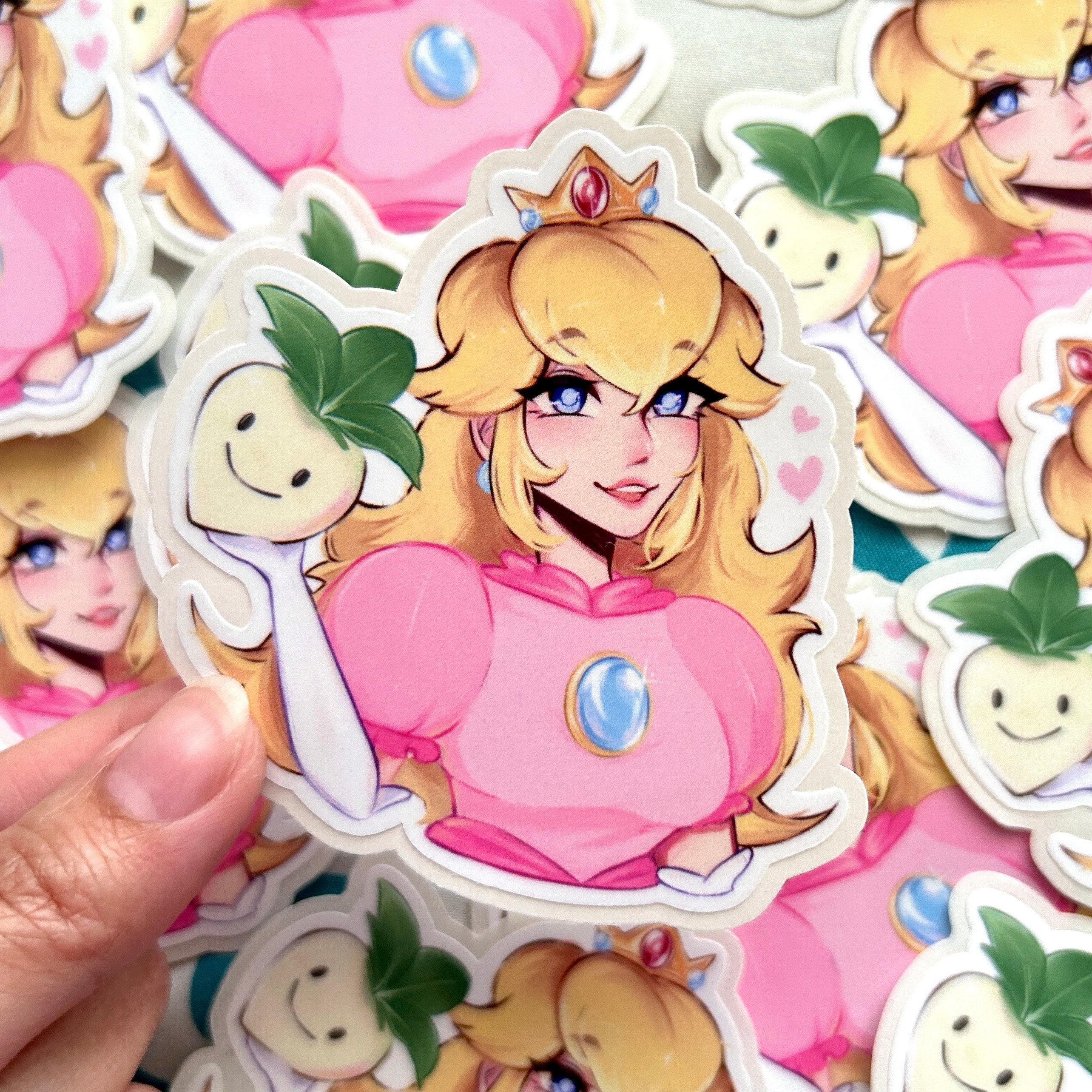 Princess Peach Sticker EZ Peel / Nintendo Princess Peach Toadstool ...