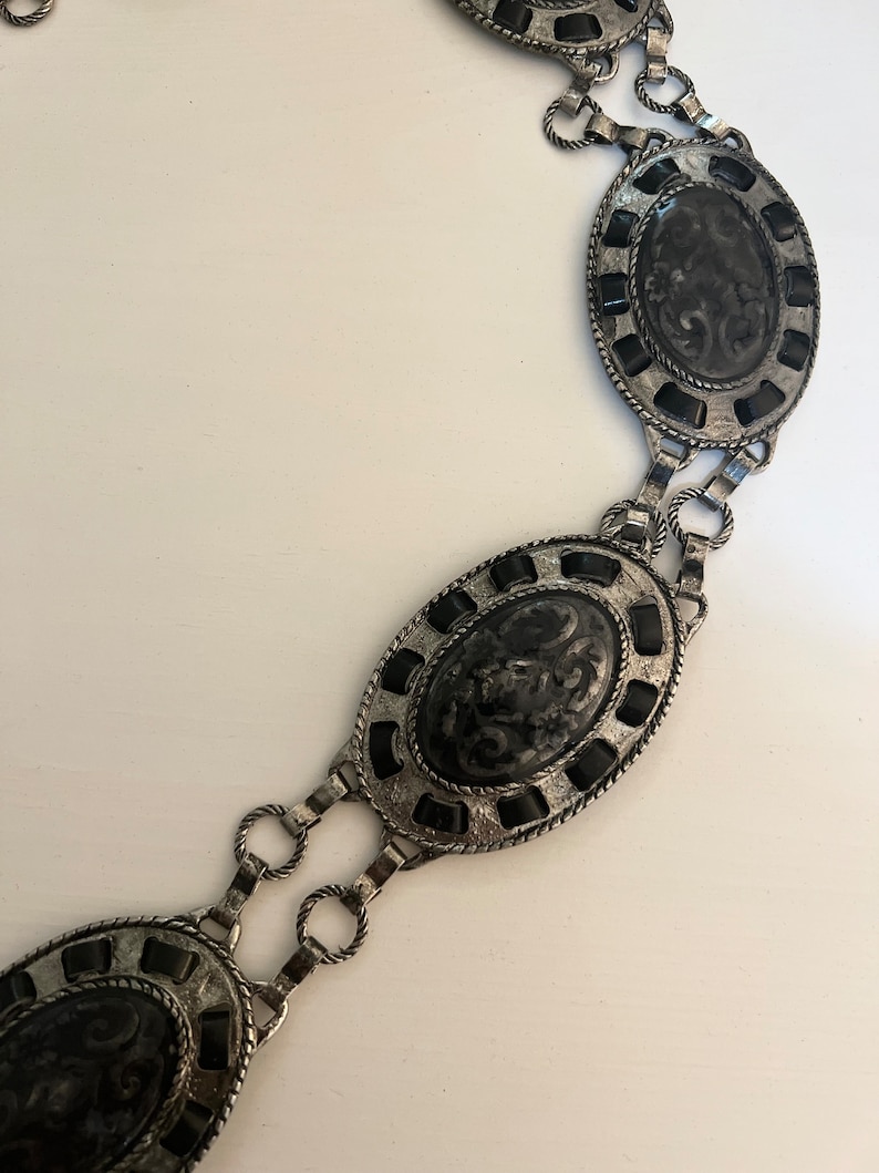 Y2K Vintage Style Concho Belt Metal Waist Belt Chain Belt Boho Belt ...